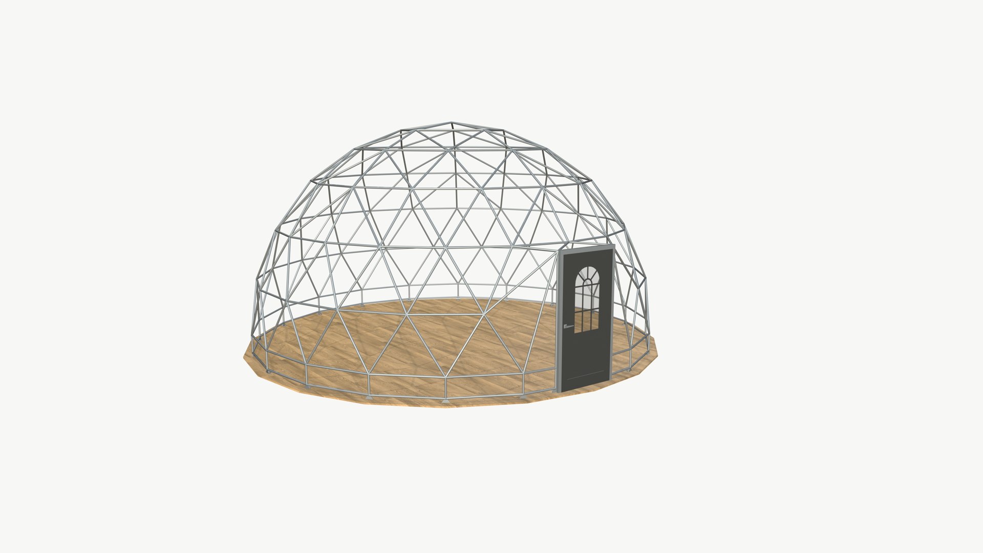 Geodesic Dome Structure Realistic 3D Model - TurboSquid 2116710