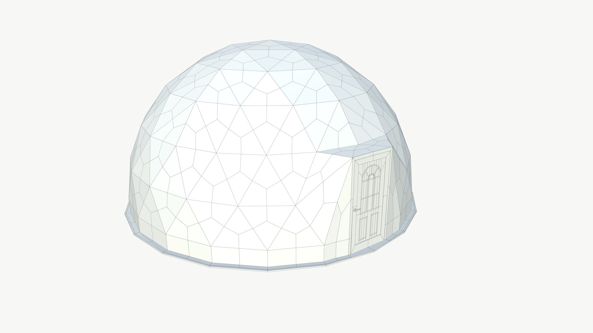 Geodesic Dome Structure Realistic 3D Model - TurboSquid 2116710
