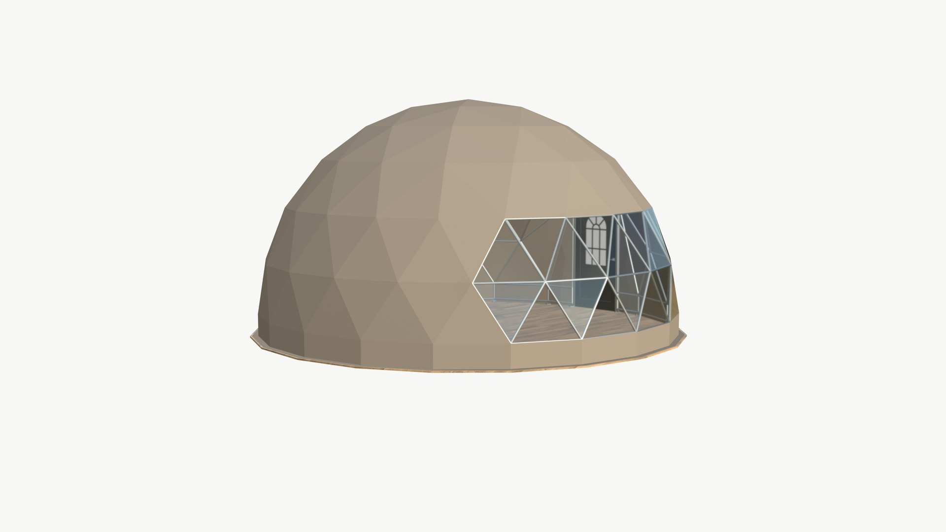 Geodesic Dome Structure Realistic 3D Model - TurboSquid 2116710