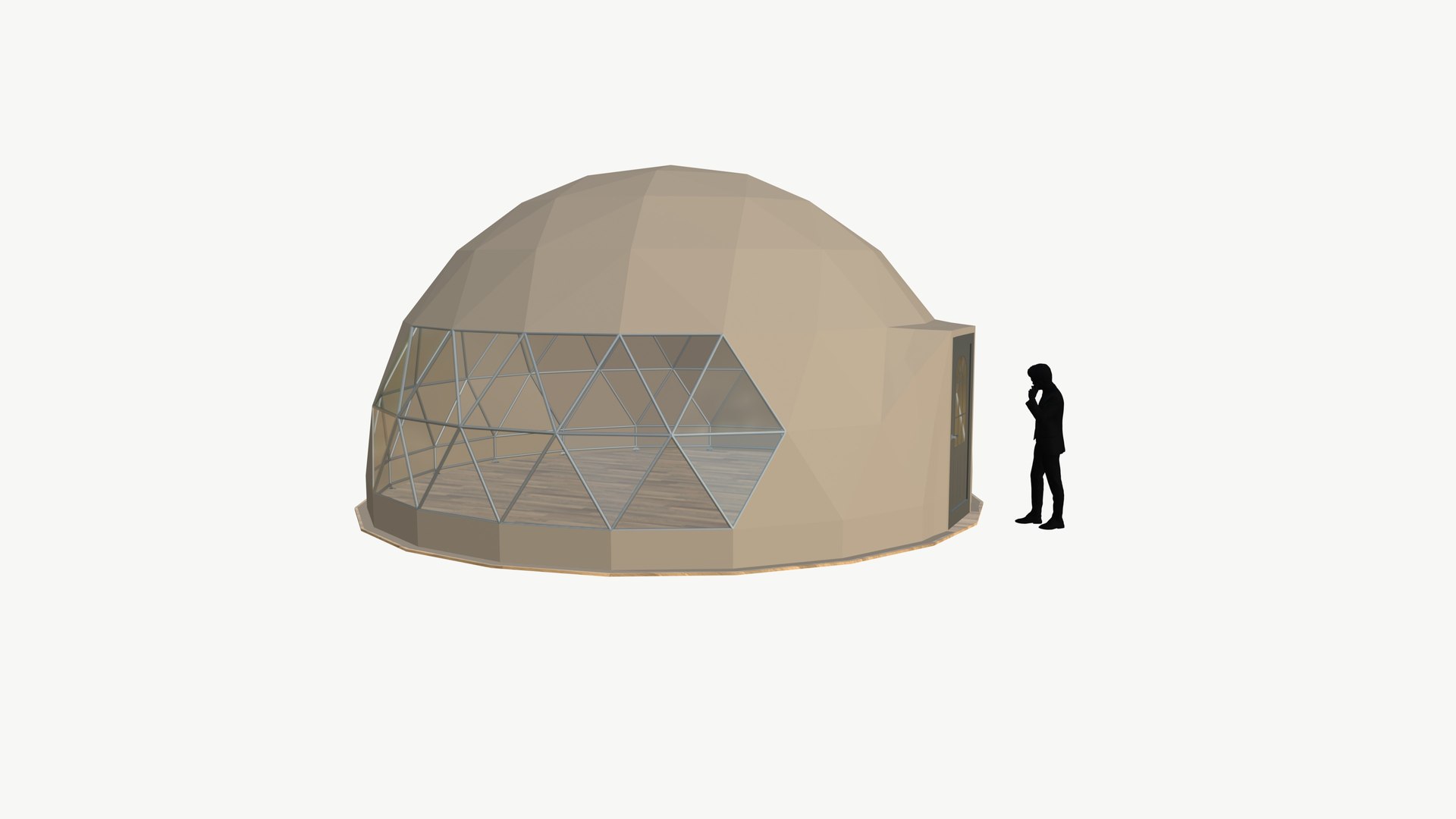 Geodesic Dome Structure Realistic 3D Model - TurboSquid 2116710