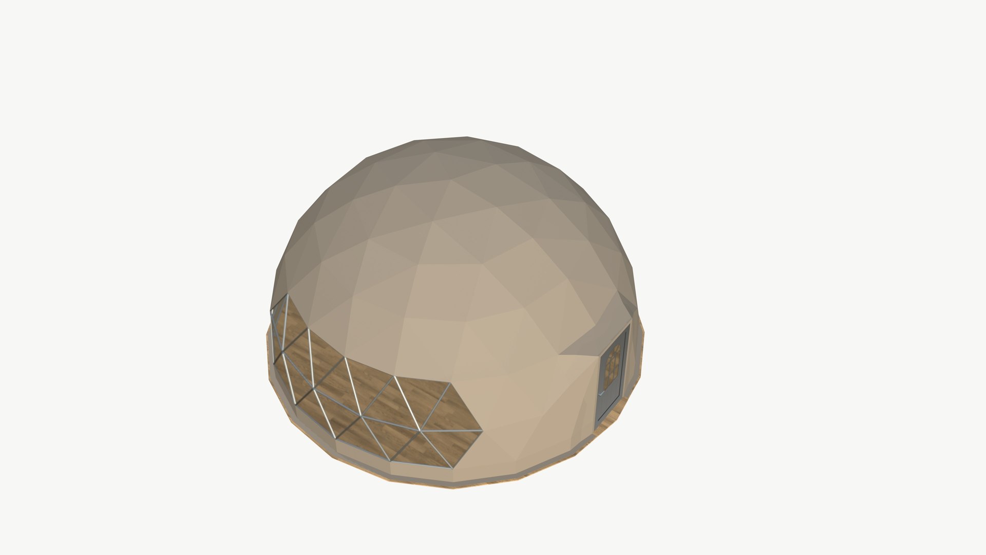 Geodesic Dome Structure Realistic 3D Model - TurboSquid 2116710