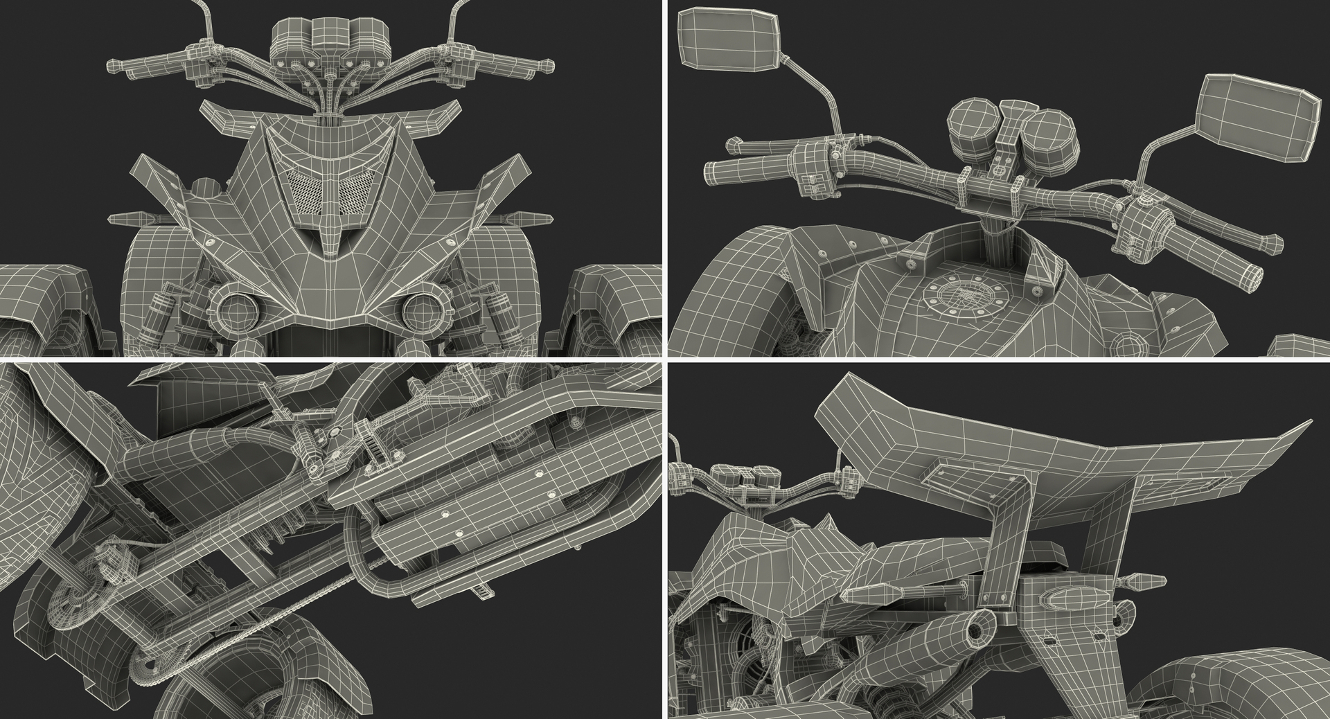 3D model quad bike spy racing - TurboSquid 1163455