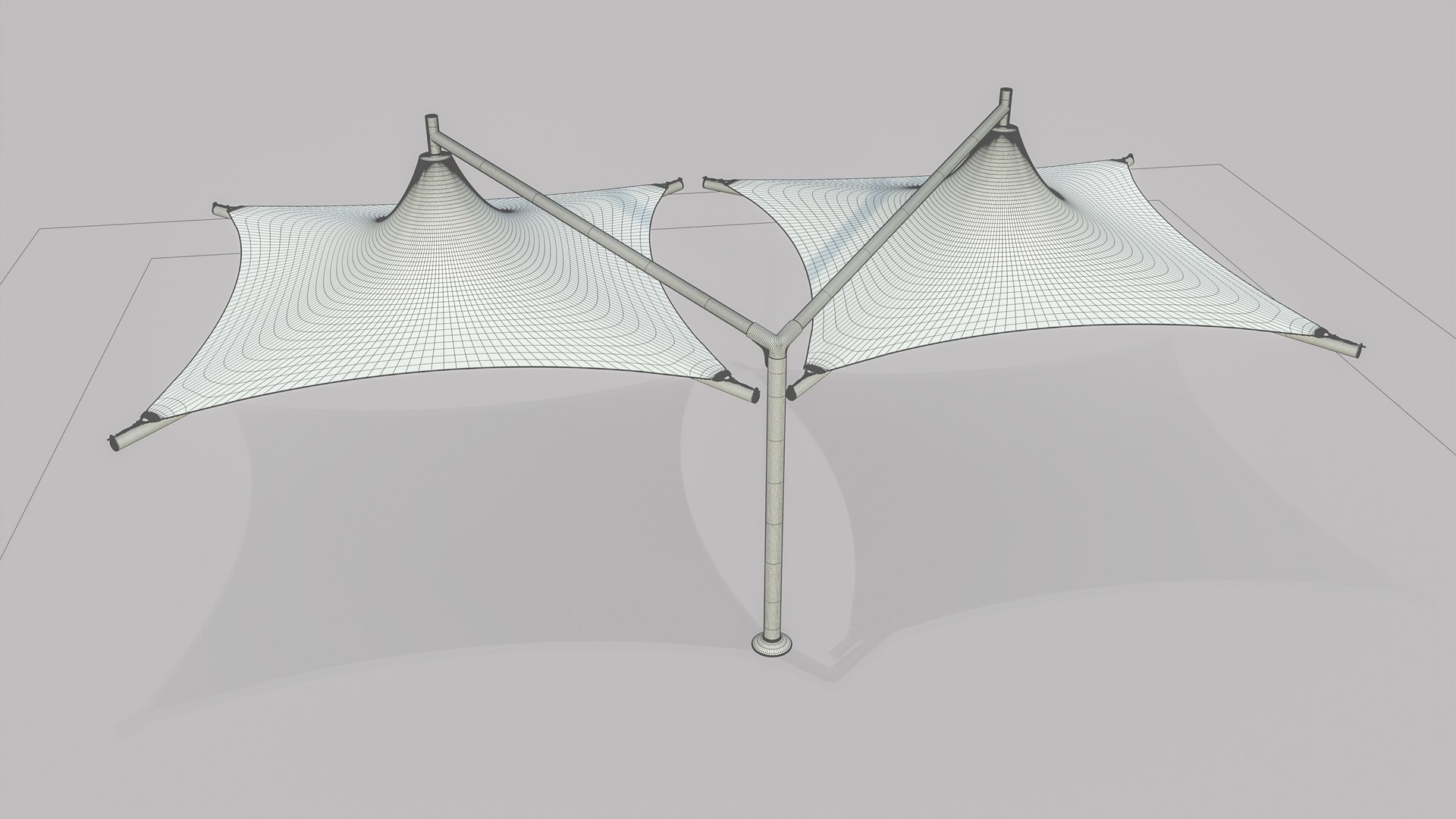 Tensile Structure New Realistic Design Model - TurboSquid 2374441