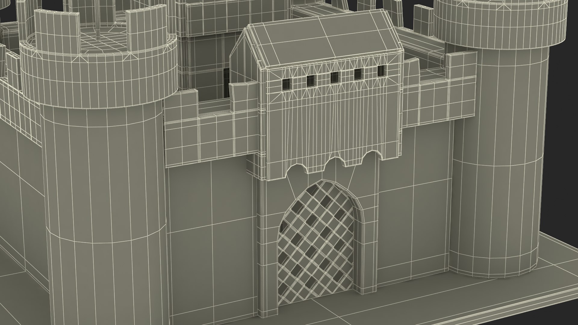 3D Model DIY Cardboard Castle White - TurboSquid 2210625