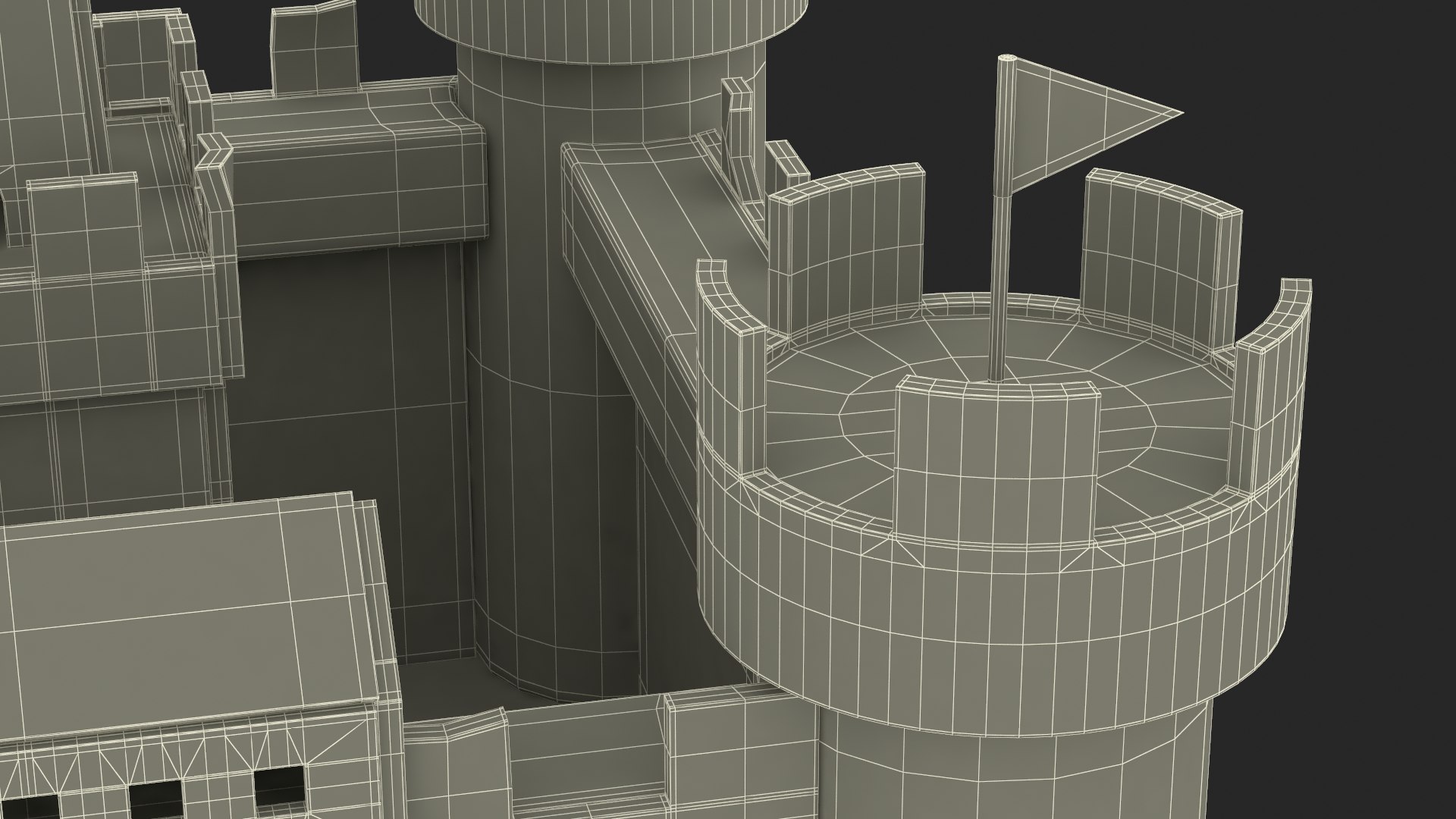 3D Model DIY Cardboard Castle White - TurboSquid 2210625