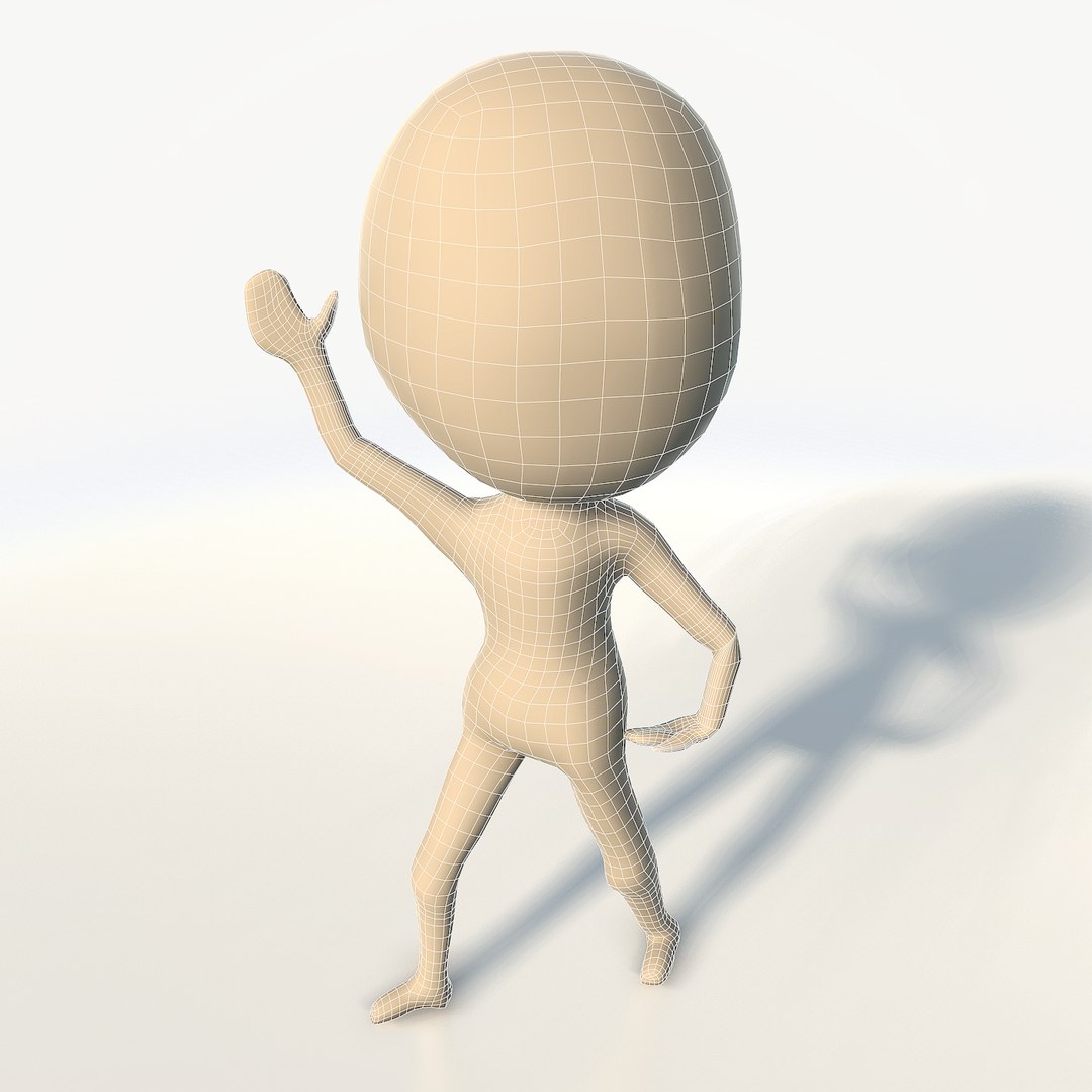 Cartoon Chibi Base Mesh 3d 3ds