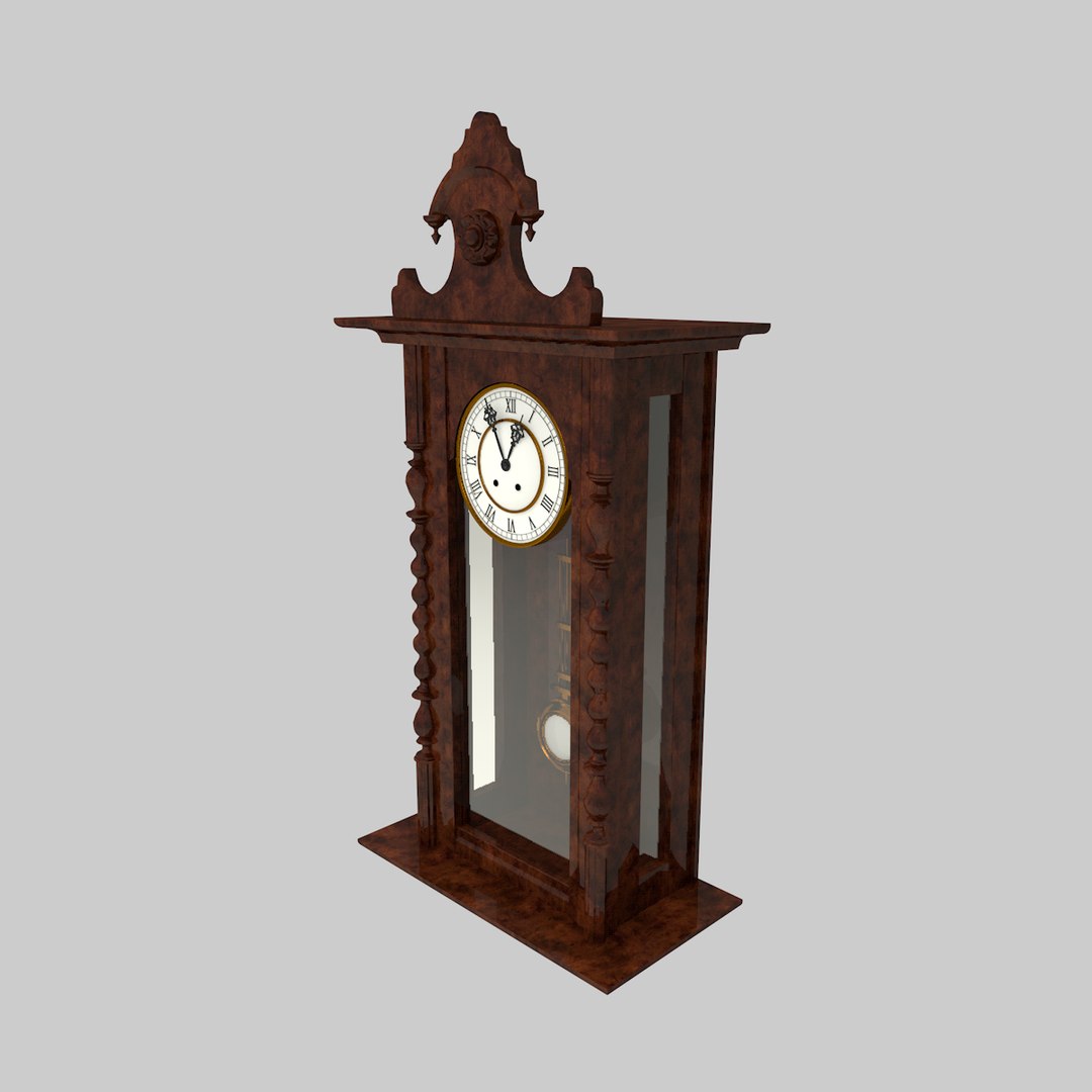 Pendulum clock 3D model - TurboSquid 1489452