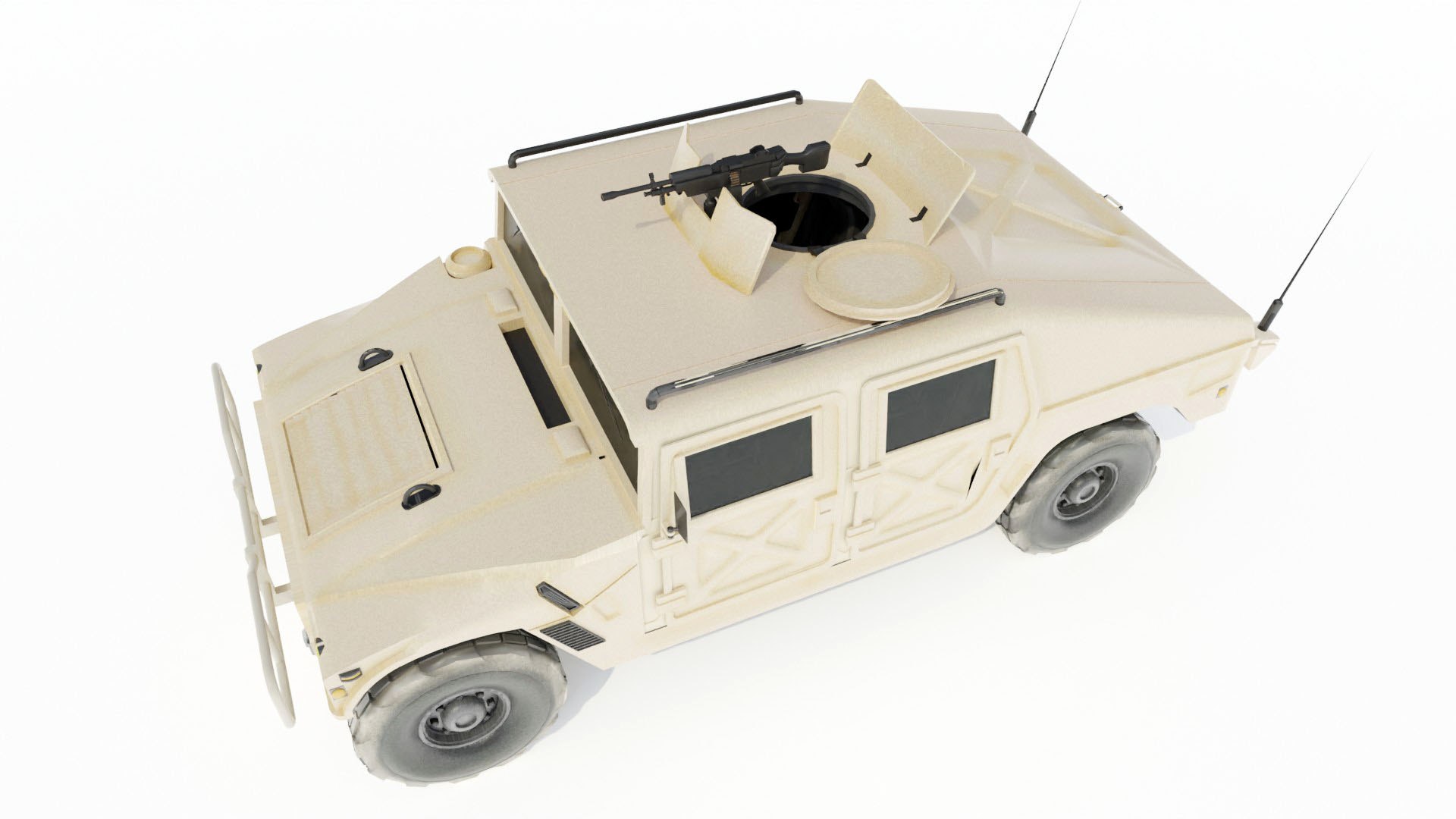 Hmmwv Hummer Military Desert Storm 3d 3ds