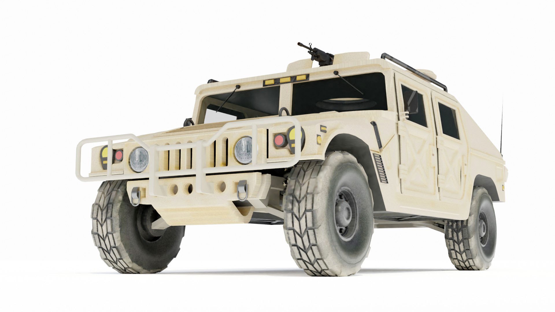 Hmmwv Hummer Military Desert Storm 3d 3ds
