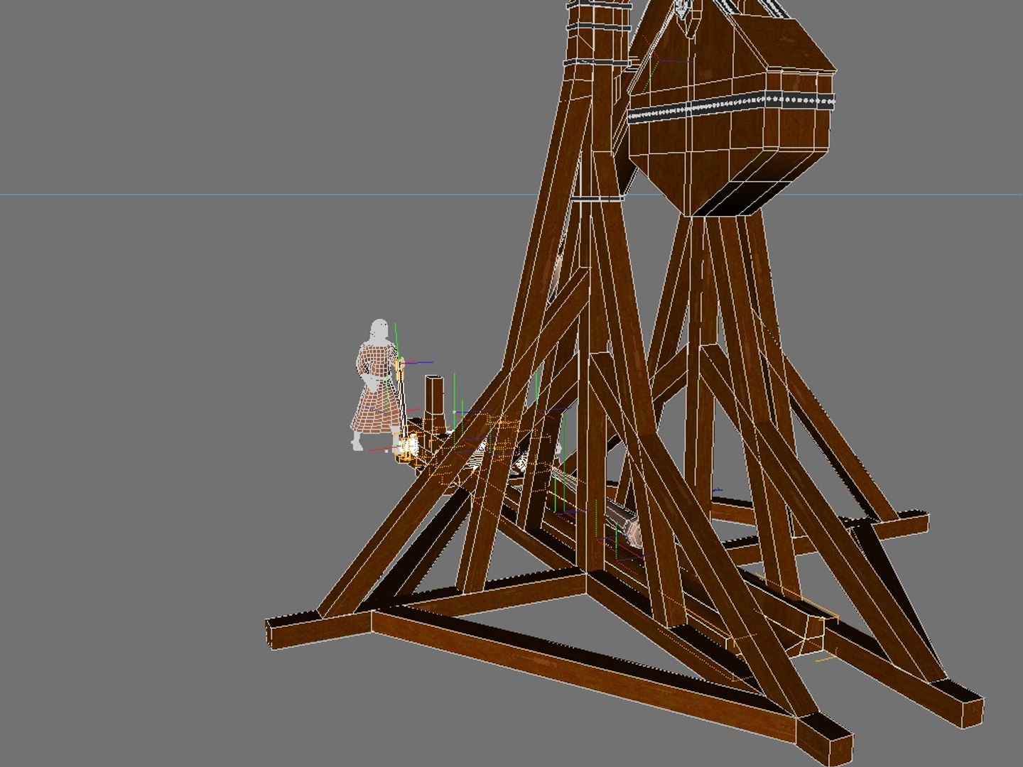 Medieval Trebuchet 3d 3ds