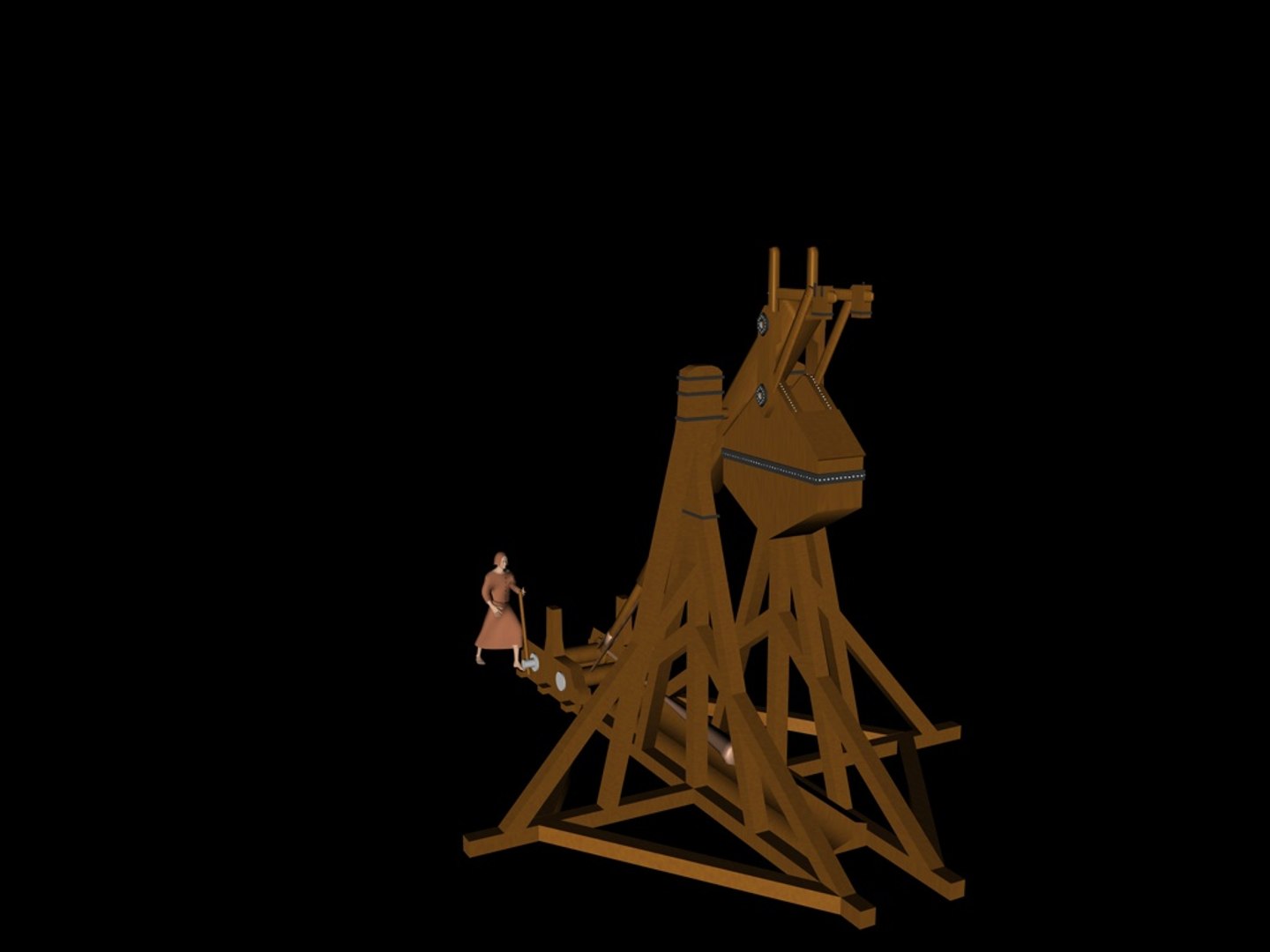 Medieval Trebuchet 3d 3ds