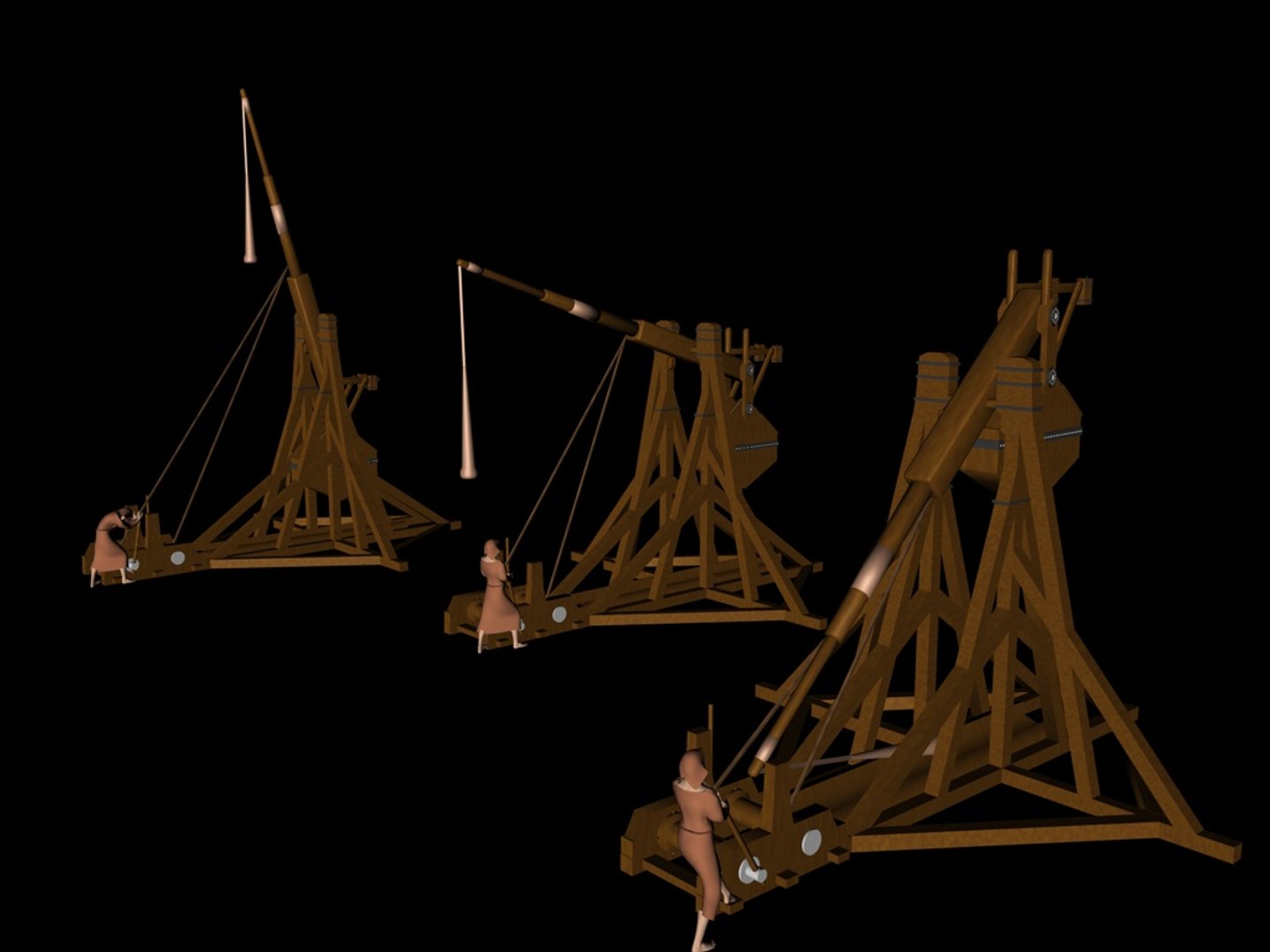 Medieval Trebuchet 3d 3ds
