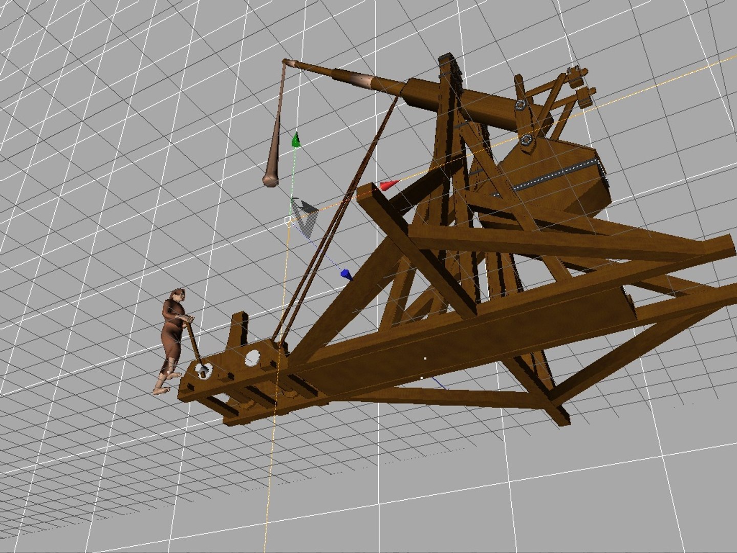 Medieval Trebuchet 3d 3ds