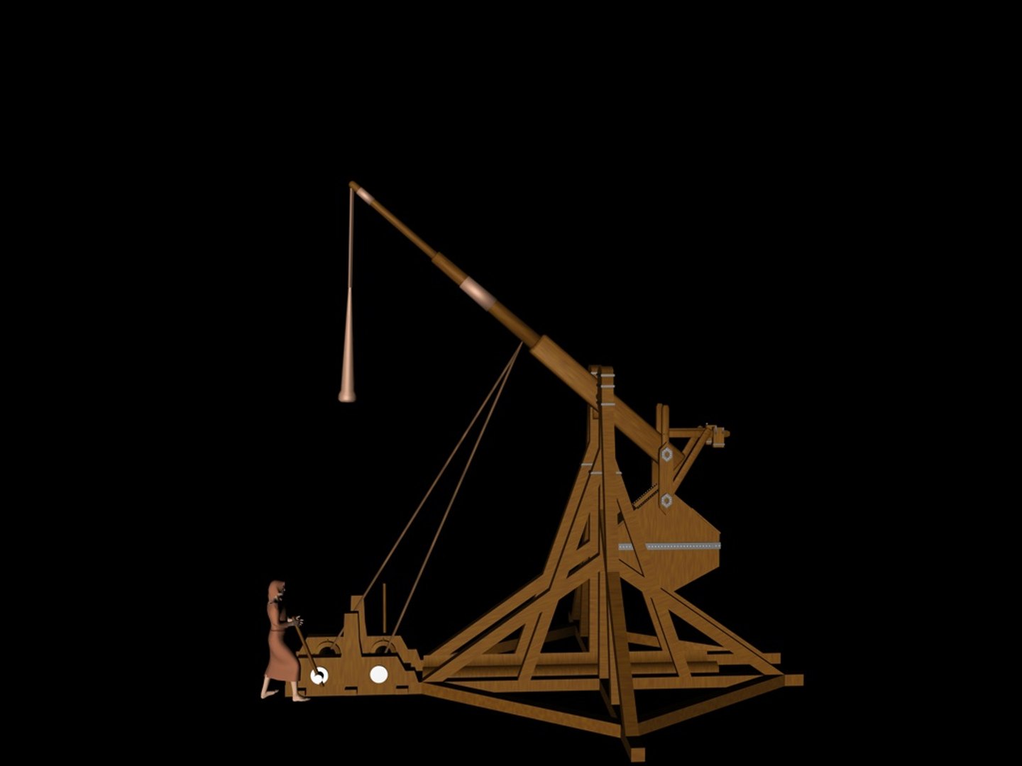 Medieval Trebuchet 3d 3ds