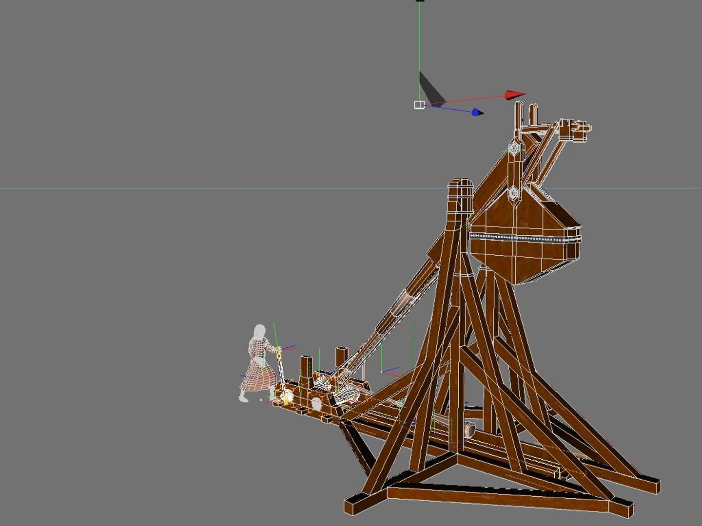 Medieval Trebuchet 3d 3ds