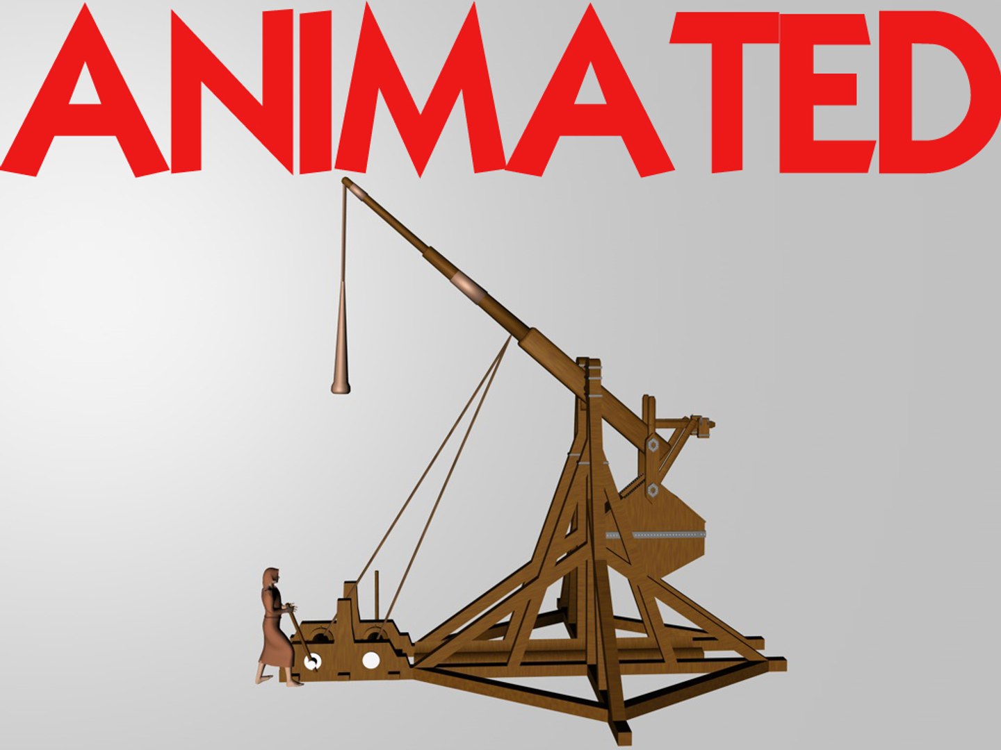 Medieval Trebuchet 3d 3ds
