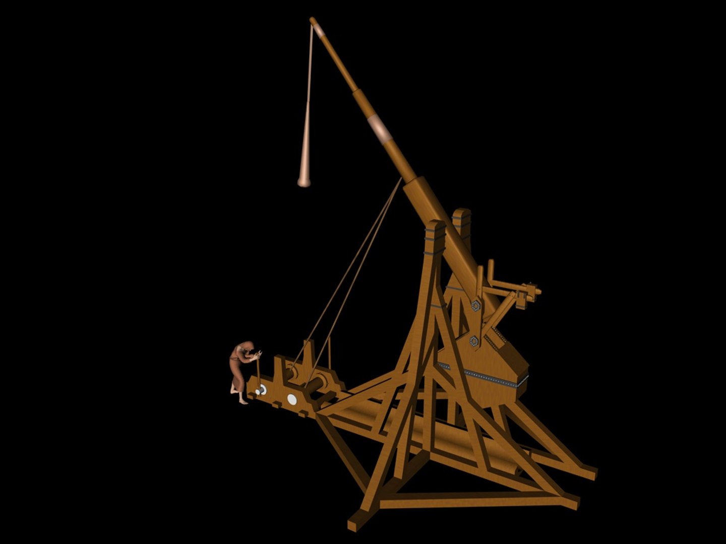 Medieval Trebuchet 3d 3ds