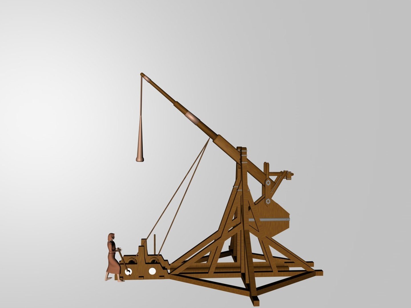 Medieval Trebuchet 3d 3ds