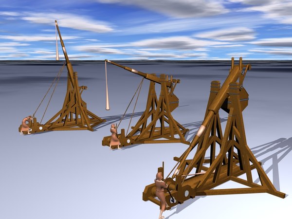 medieval trebuchet 3d 3ds
