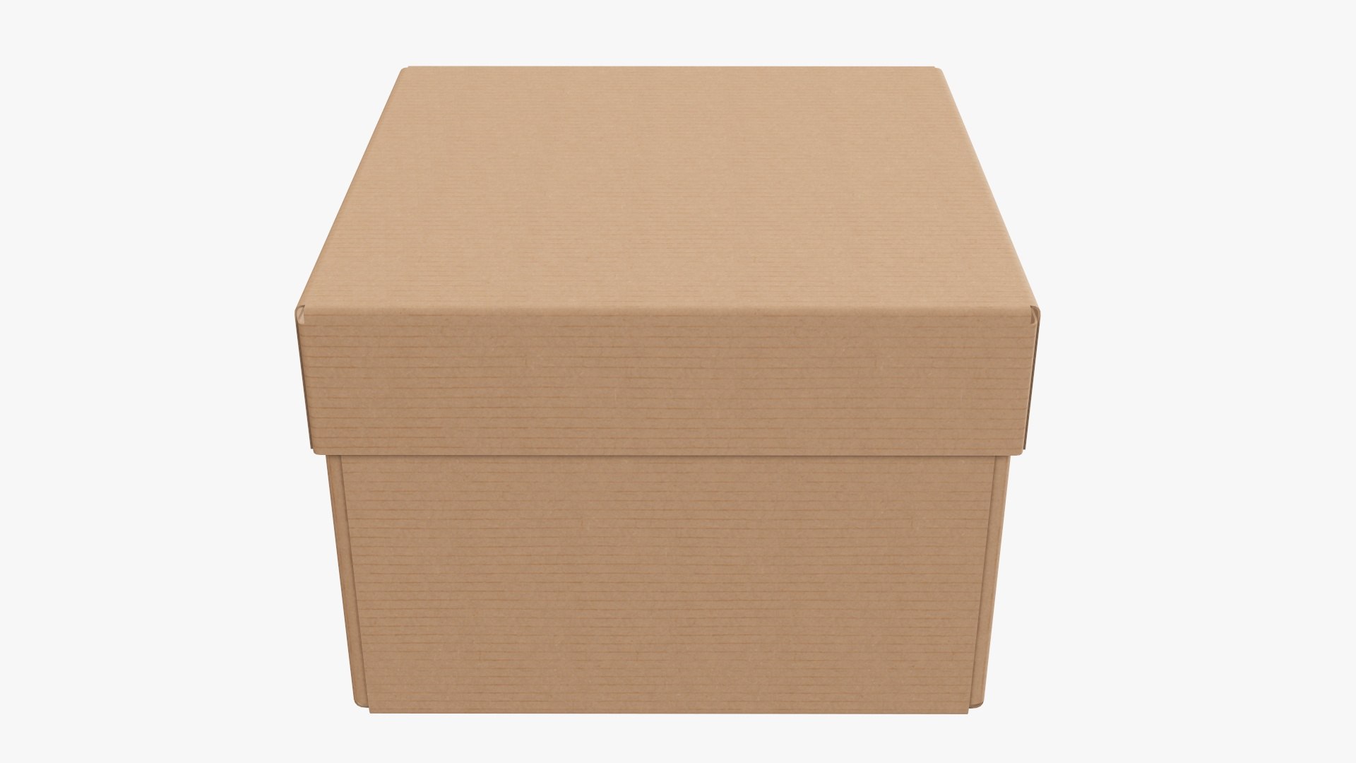 3D Cardboard Box Lid Model - TurboSquid 1585421