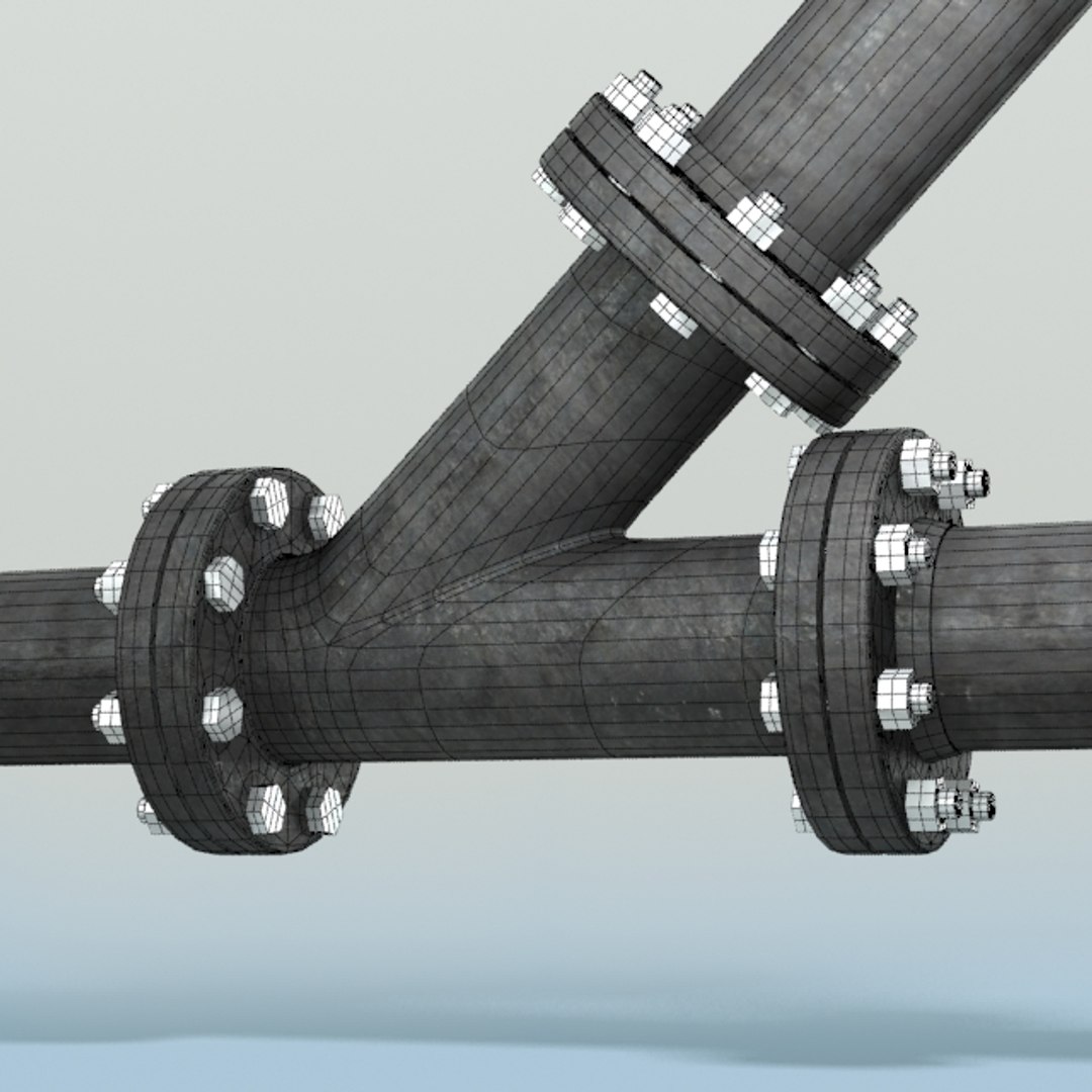 3d Obj 4in Lateral Wye Piping