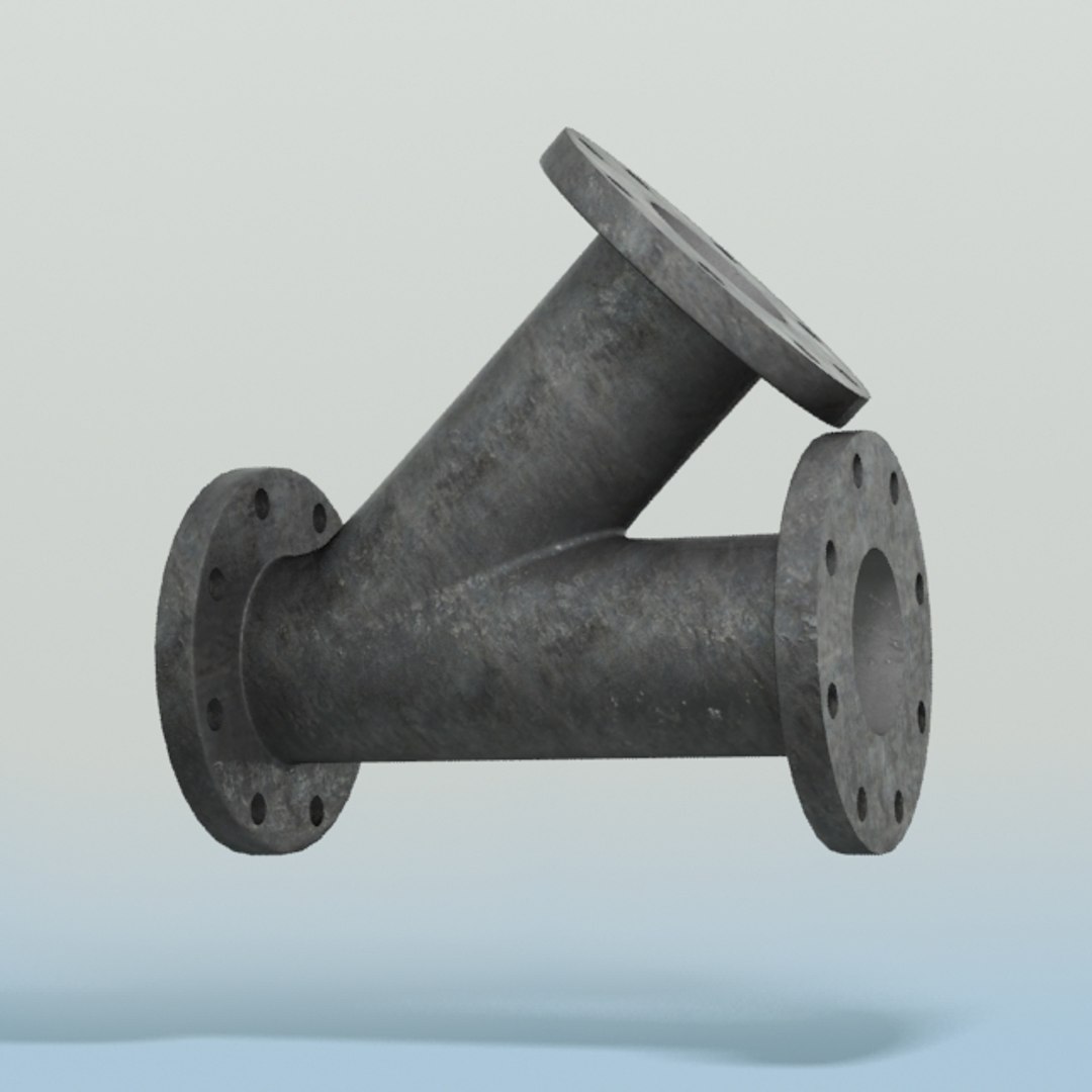 3d Obj 4in Lateral Wye Piping