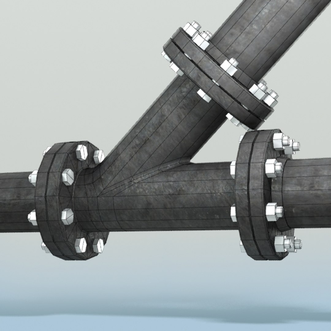 3d Obj 4in Lateral Wye Piping