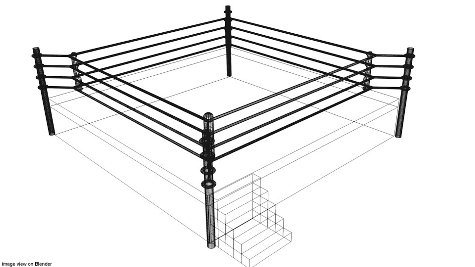 3D Arena Ring - TurboSquid 1201953