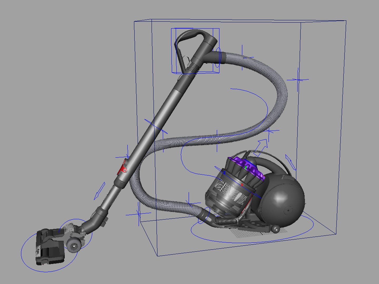 3d Model Middle-poly Vacuum Cleaner Dyson