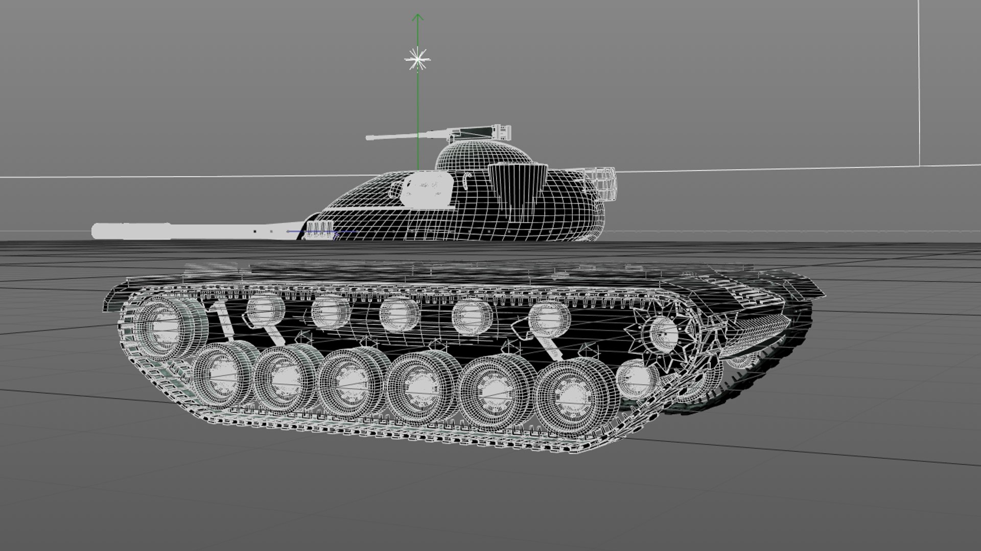 3d m48 tank model