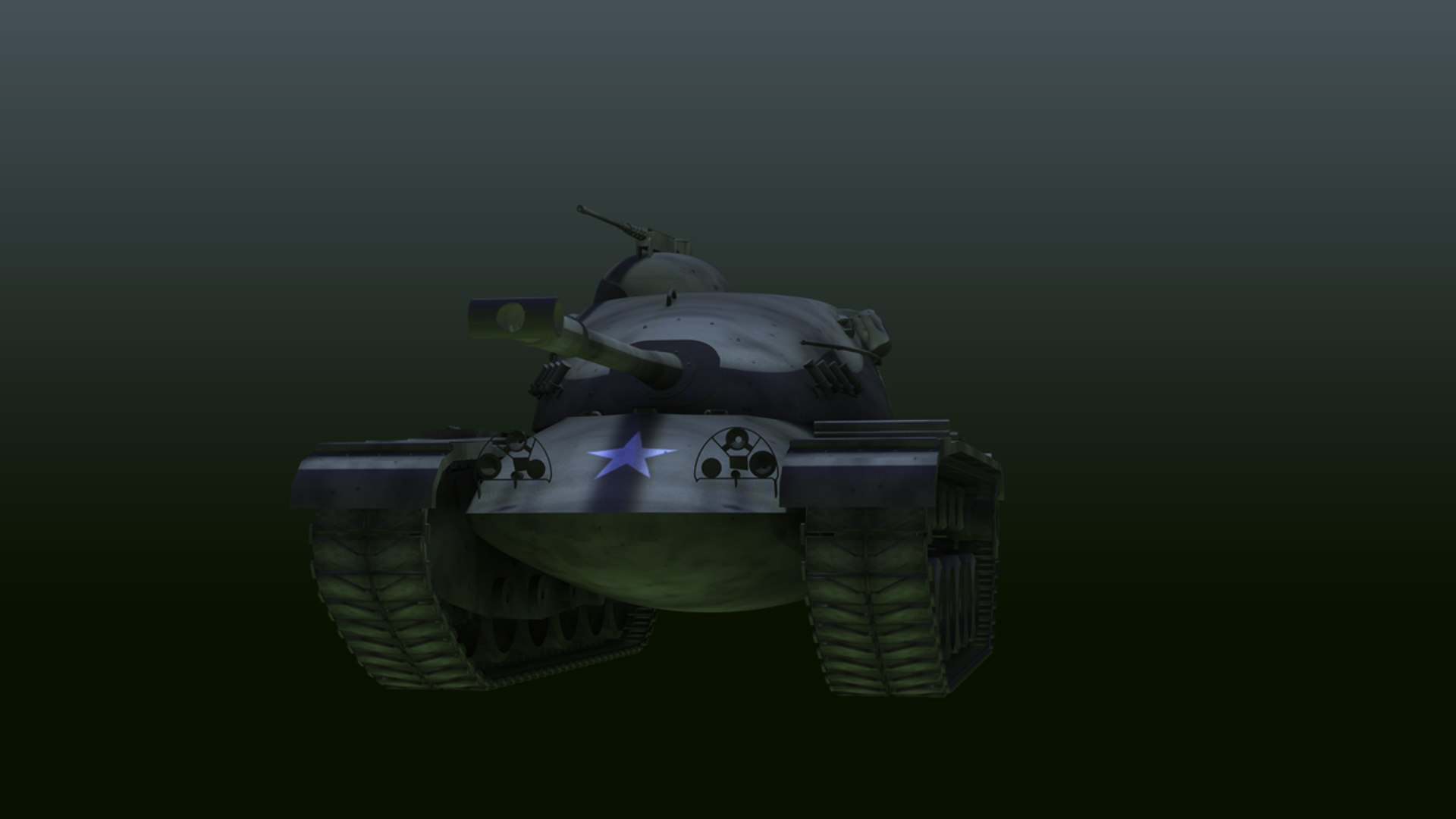 3d m48 tank model