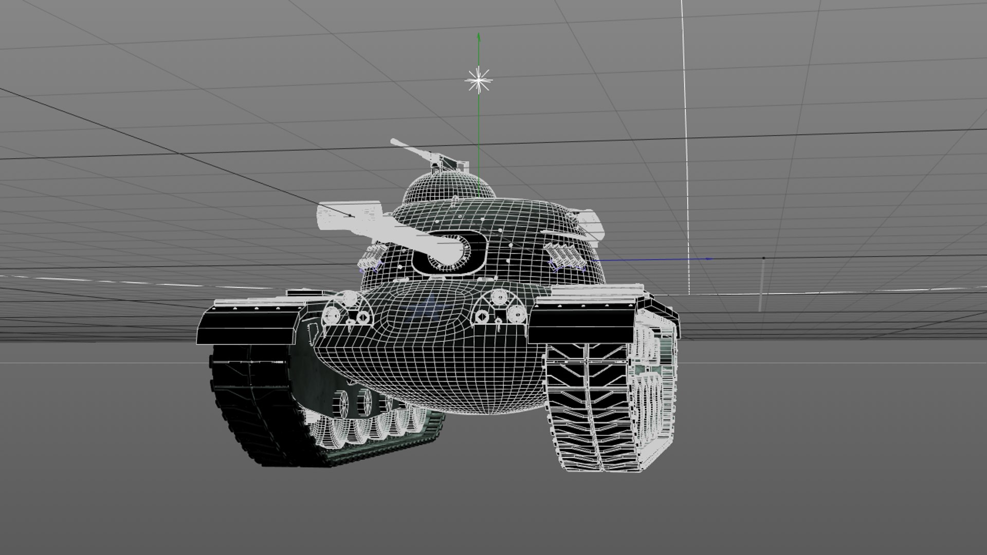 3d m48 tank model