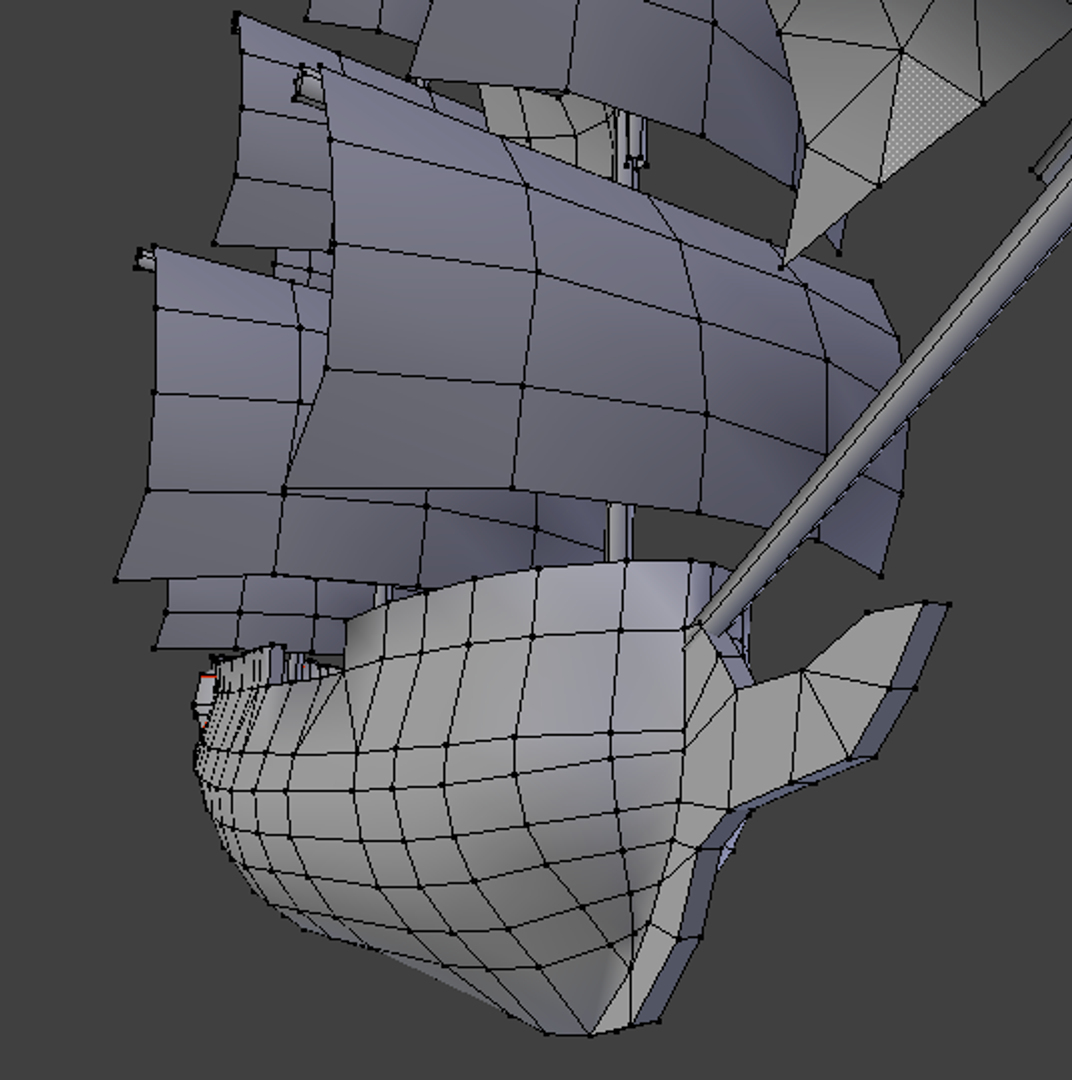 historic ship 3d model