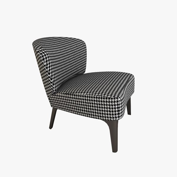 3d model minotti aston armchair