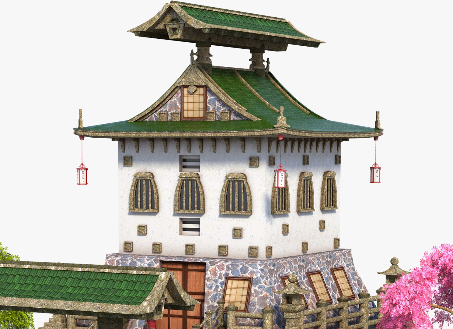 3D Asia Asian House - TurboSquid 1386309