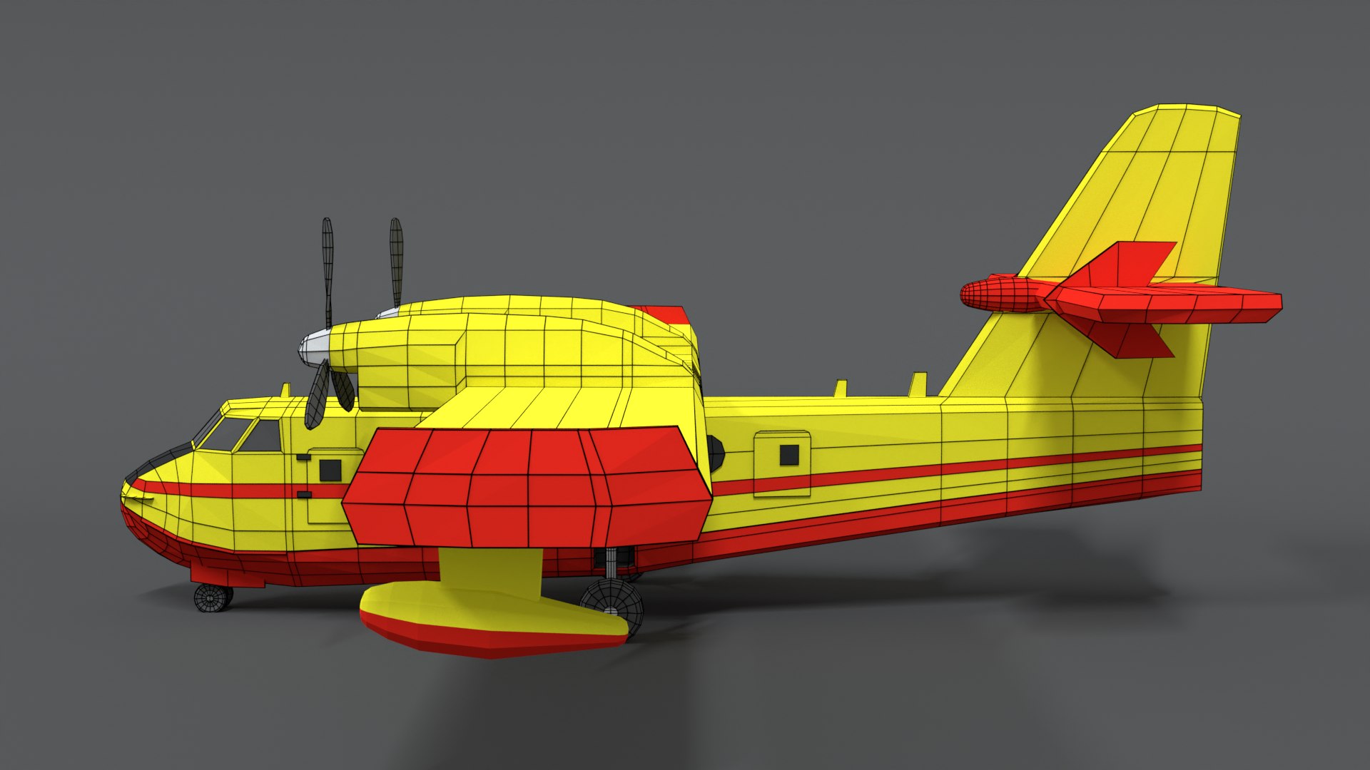 3D Canadair Cl 215 Model - TurboSquid 1572307