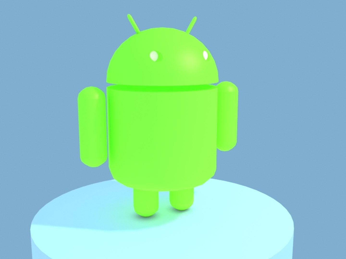 3d Model Android Mascot Logo