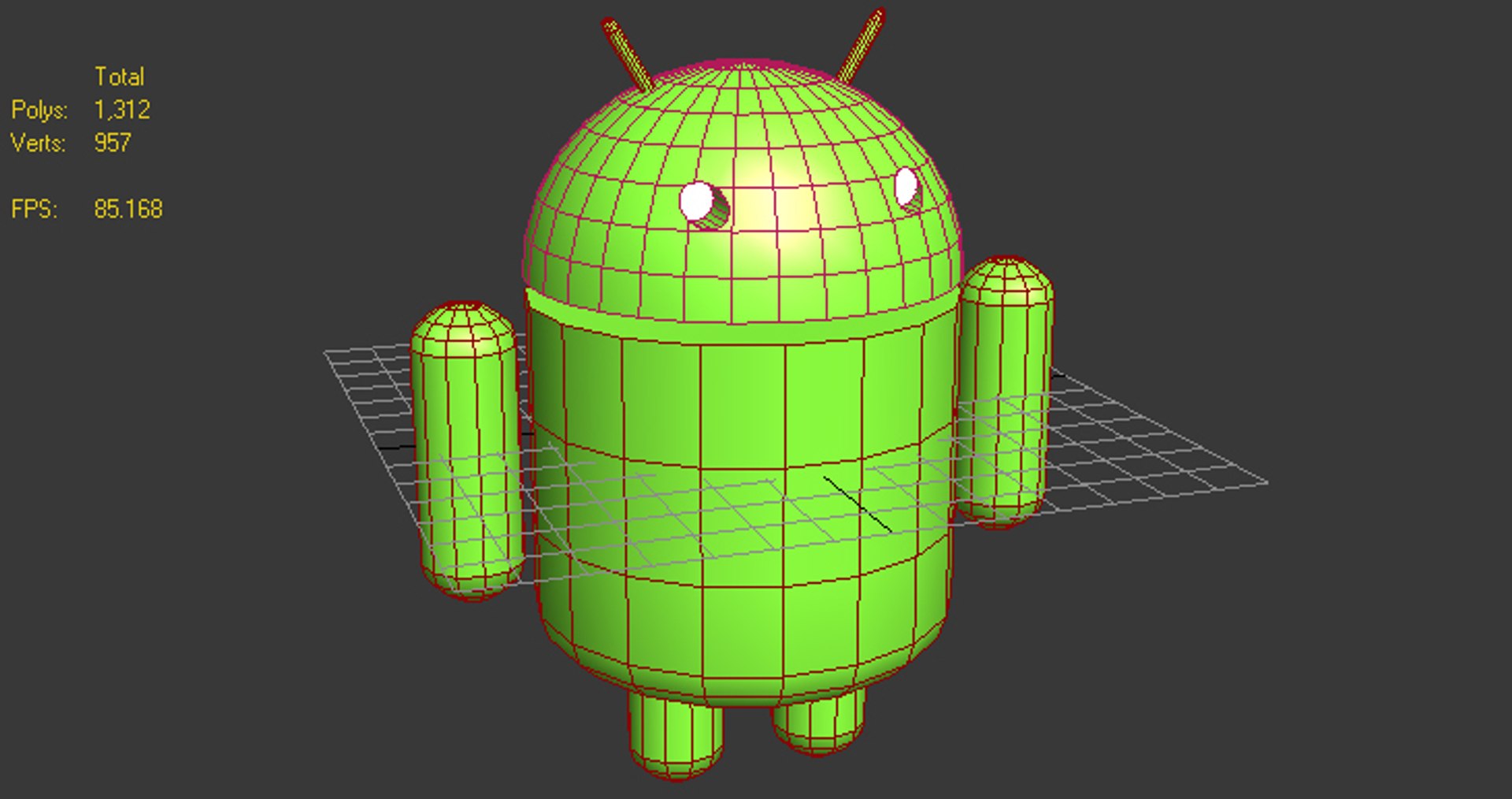 3d Model Android Mascot Logo