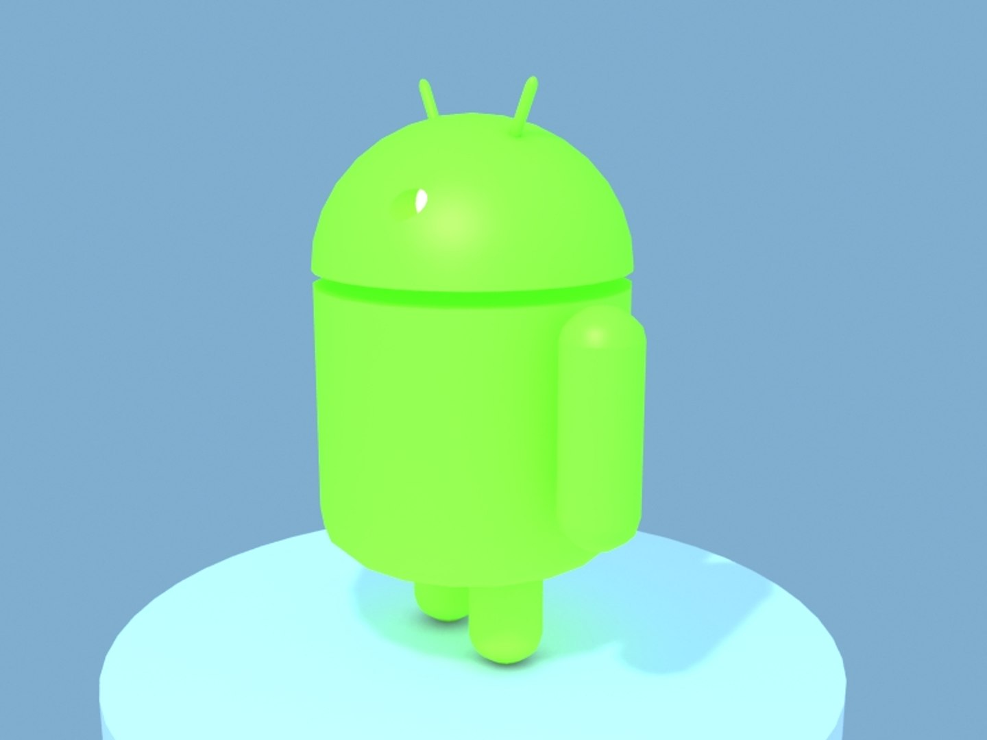 3d Model Android Mascot Logo