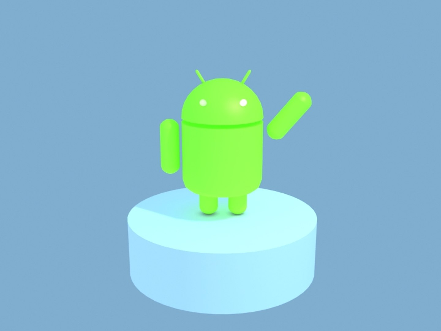 3d Model Android Mascot Logo
