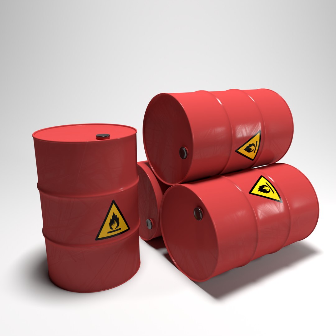 Clean red barrel 3D model - TurboSquid 1547557