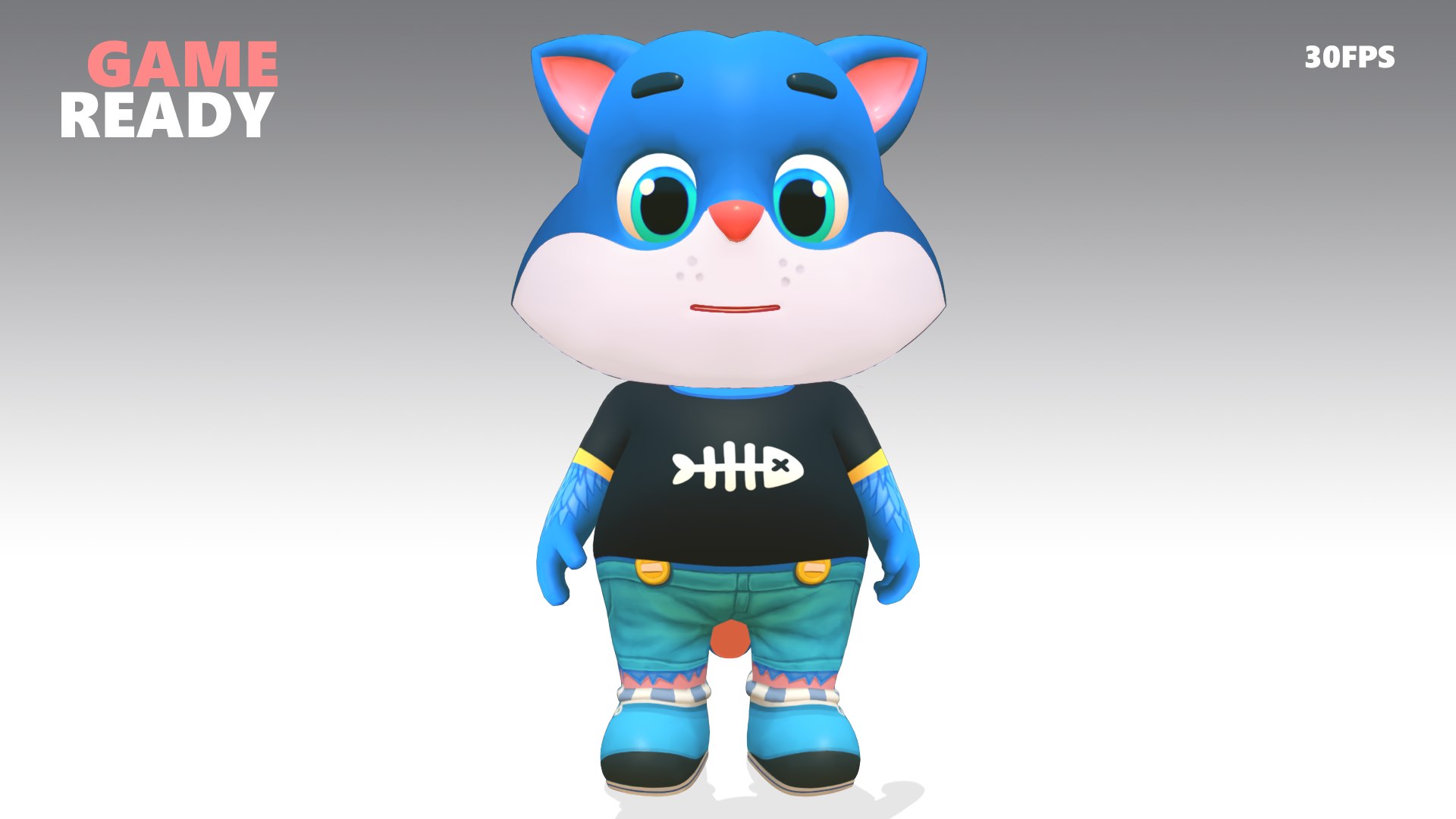 3D Model Cartoon Cat Animations Rig - TurboSquid 1502945
