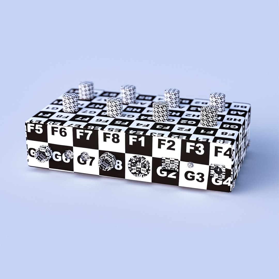 3d Model Closeup Mam Mb33 Synthesizer