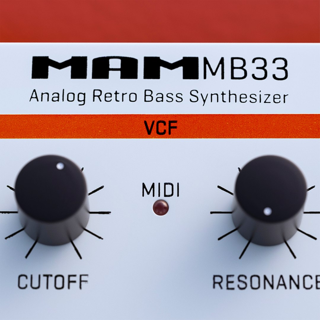 3d Model Closeup Mam Mb33 Synthesizer