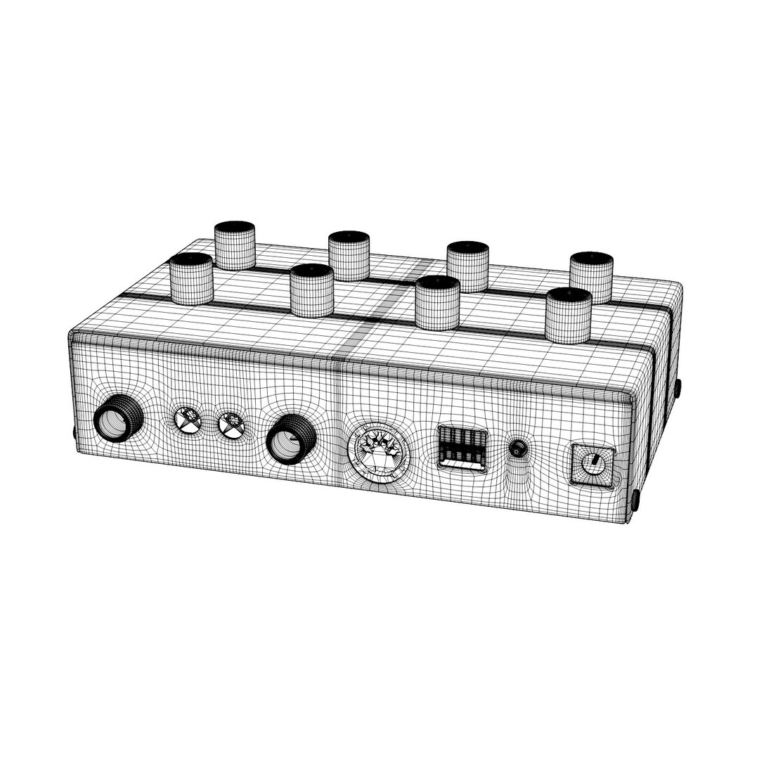 3d Model Closeup Mam Mb33 Synthesizer