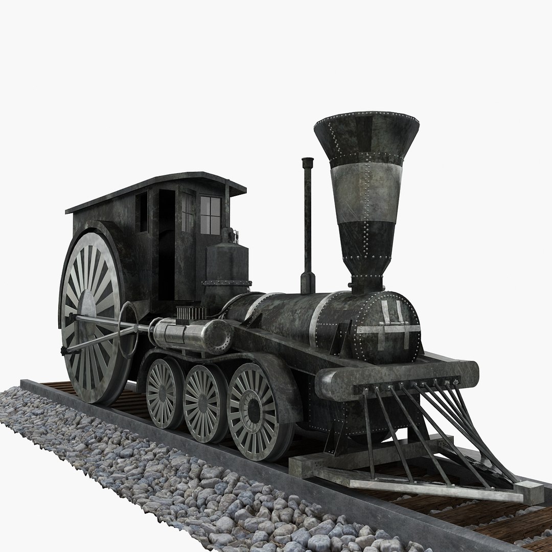 3d Train Engine Model