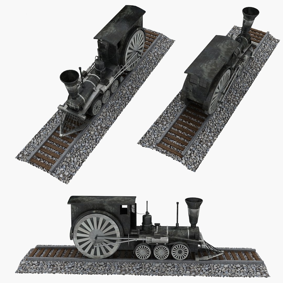 3d Train Engine Model
