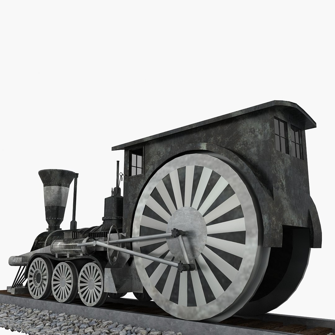 3d Train Engine Model