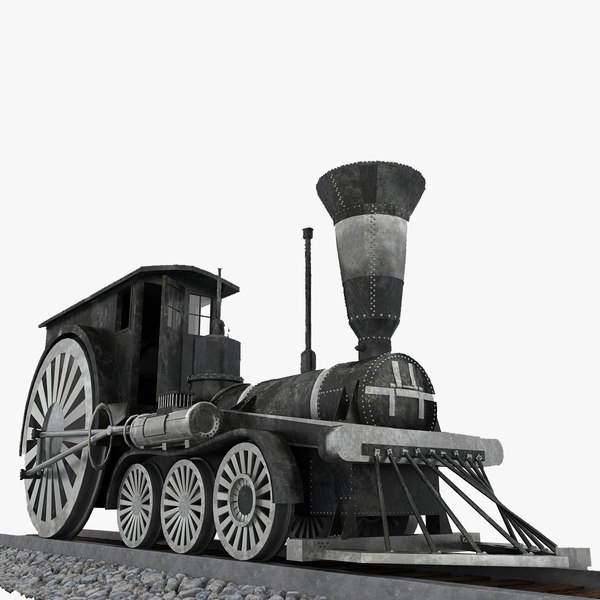 3d train engine model