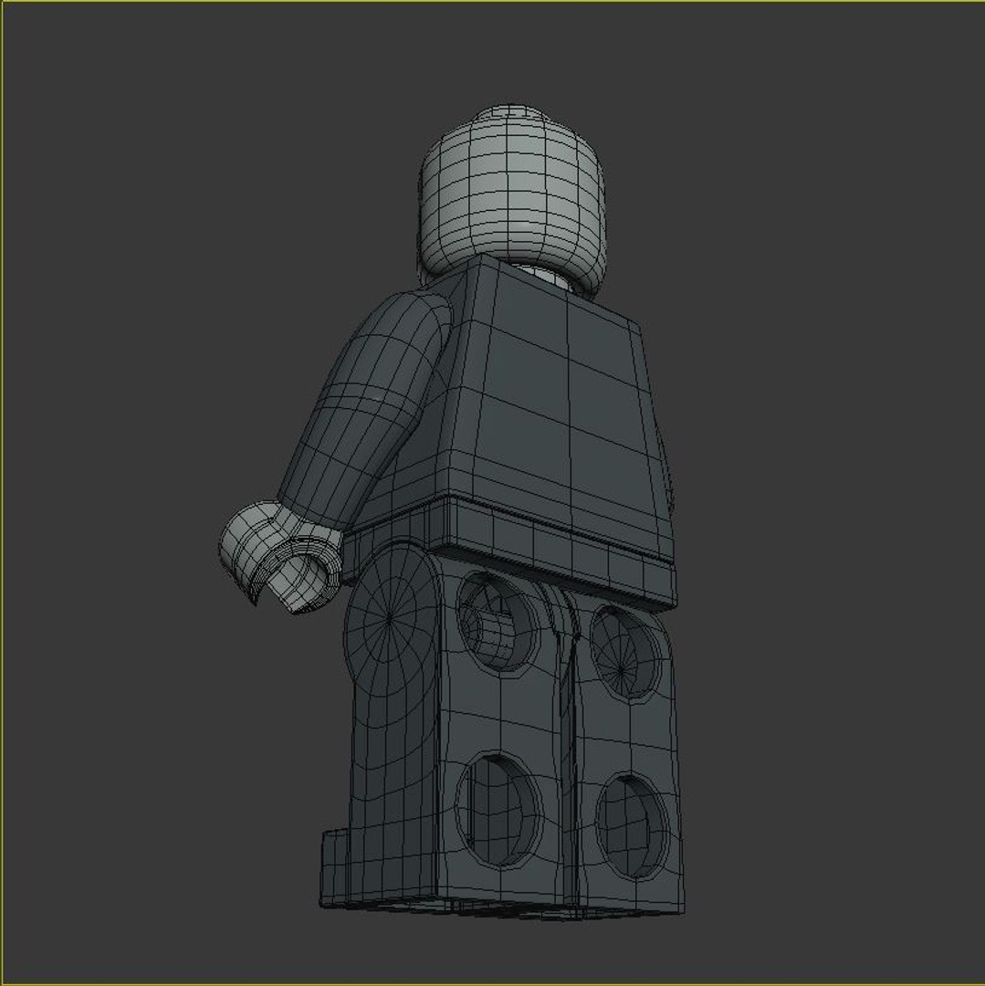 3d Model Zombie Minifigure